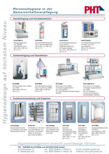 Hygienedesign auf höchstem Niveau - PHT