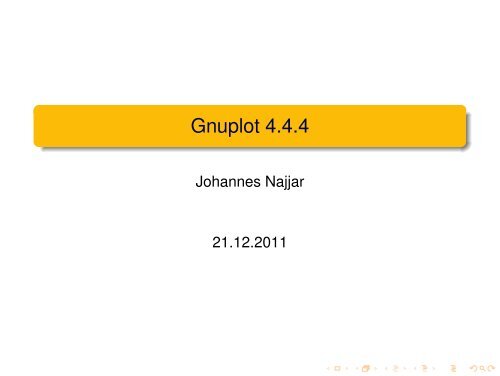 Gnuplot 4.4.4: New features and advanced plotting - Physik