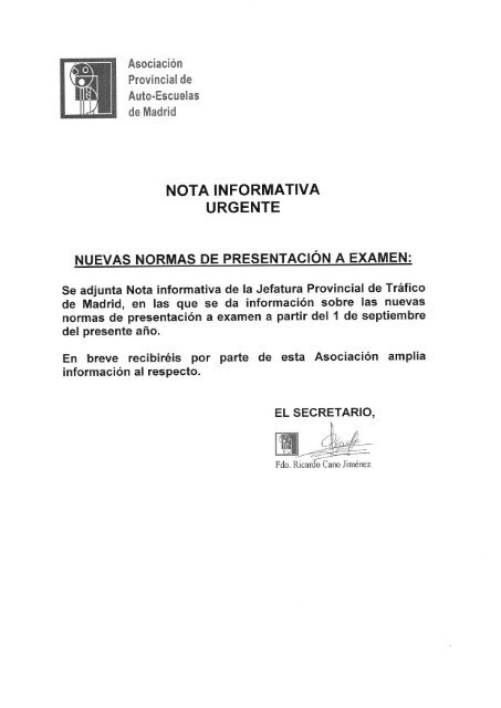 Nota Informativa