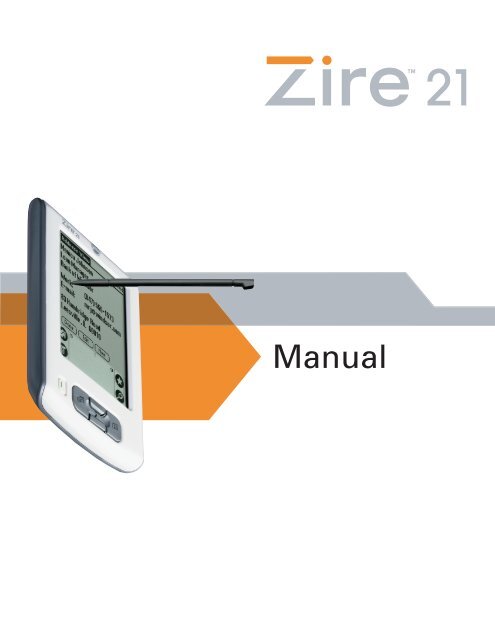 Zire 21 Manual - PDM Productos Digitales Móviles