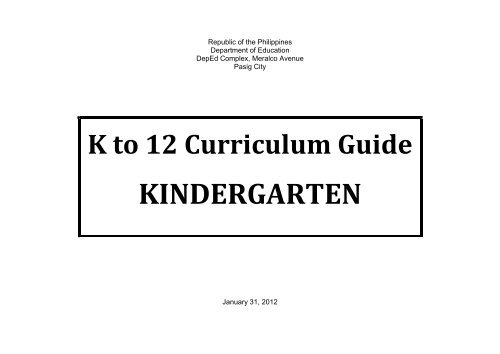 KINDERGARTEN Curriculum Guide MULTILINGUAL PHILIPPINES kindergarten-curriculum-guide-multilingual-philippines