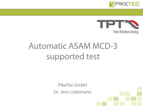 Time Partition Testing - PikeTec