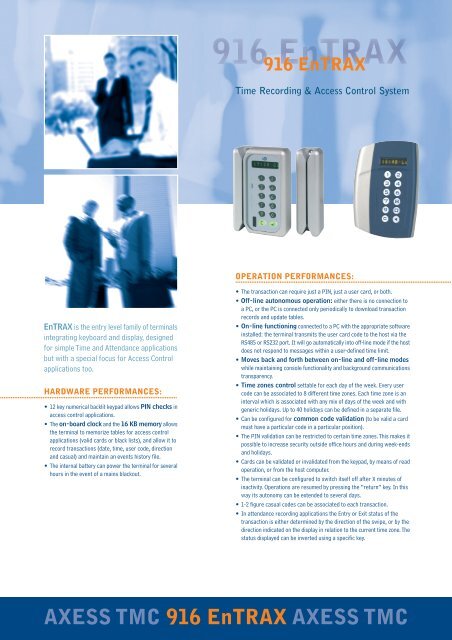 916 EnTRAX AXESS TMC