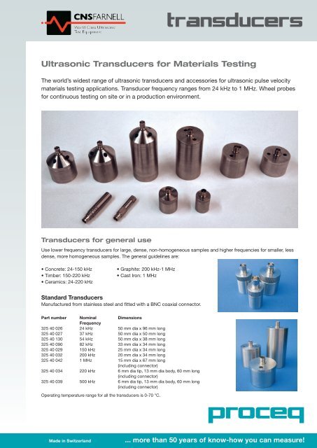 transducers - Proceq