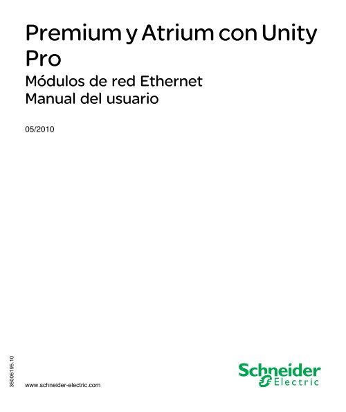Unity V50 Premium Atrium Ethernet Pdf Schneider Electric
