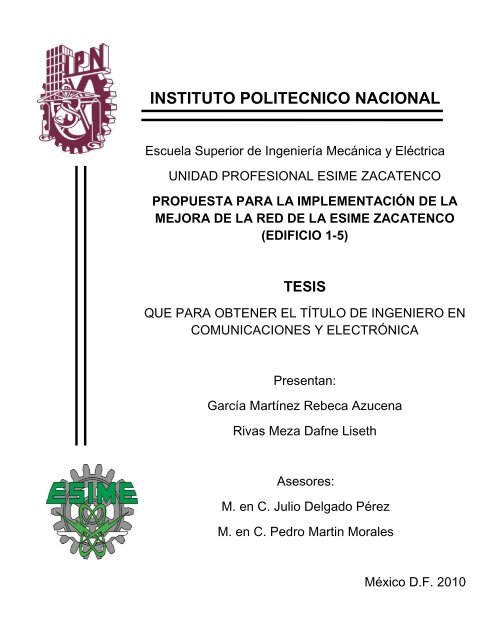 instituto politecnico nacional - Tesis en el IPN - Instituto ...