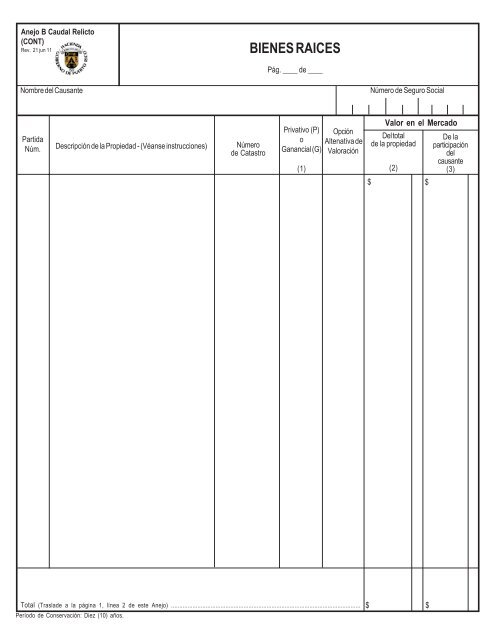 Anejo B Caudal Relicto (C