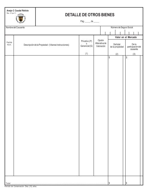 Anejo B Caudal Relicto (C