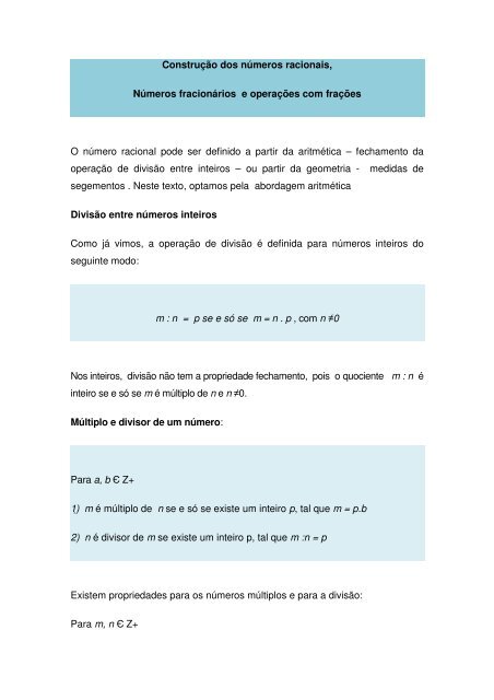 Definicao E Exemplos De Numeros Racionais