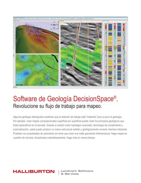 Software de Geología DecisionSpace®. - Halliburton