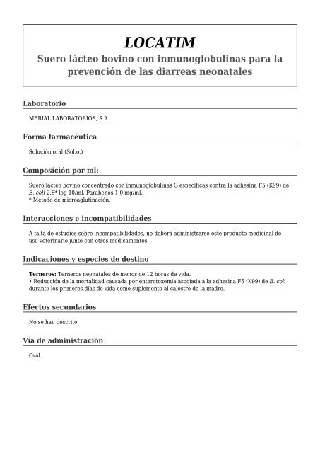 LOCATIM - Merial Laboratorios