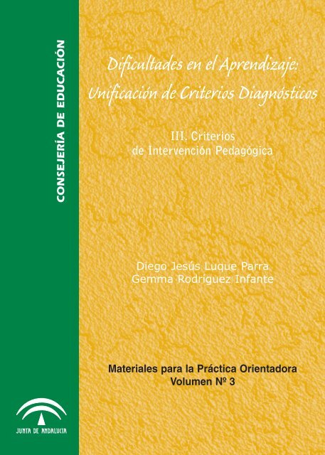 Dificultades en el Aprendizaje: Unificación de Criterios Diagnósticos