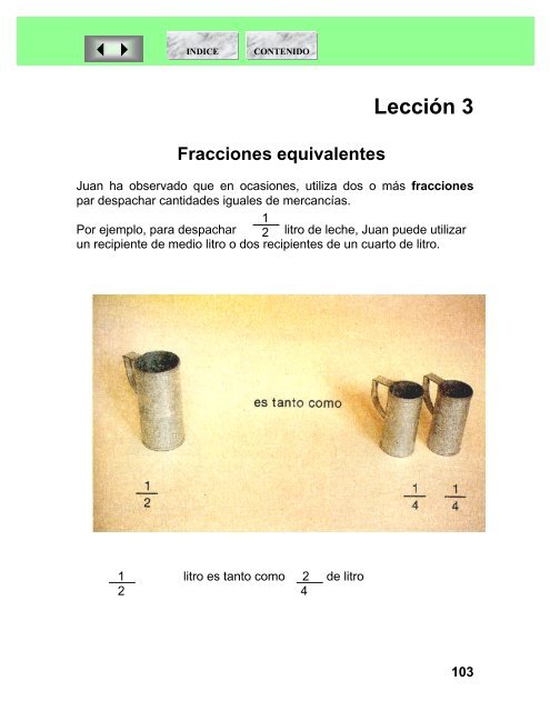 Fracciones equivalentes - Conevyt