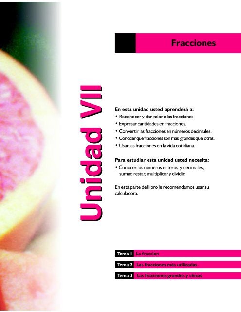 Fracciones - Conevyt