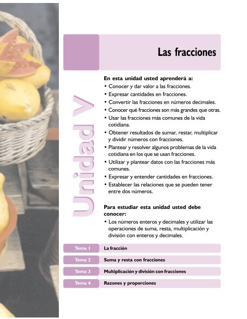 Las fracciones - Conevyt