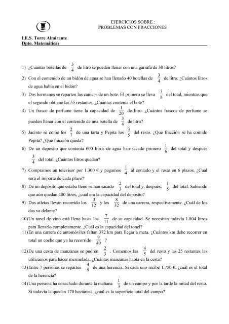 FRACCIONES Y DECIMALES DE SECUNDARIA EJERCICIOS RESUELTOS, 54% OFF