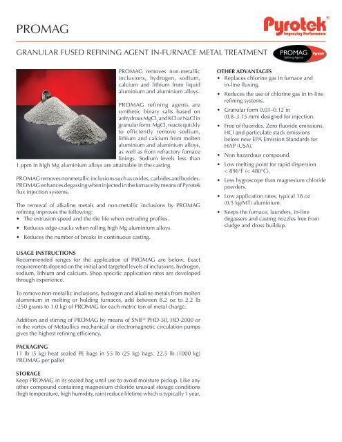 PROMAG - English (Letter) - Pyrotek