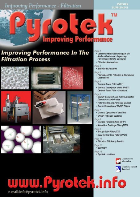 Improving Performance - Filtration - Pyrotek