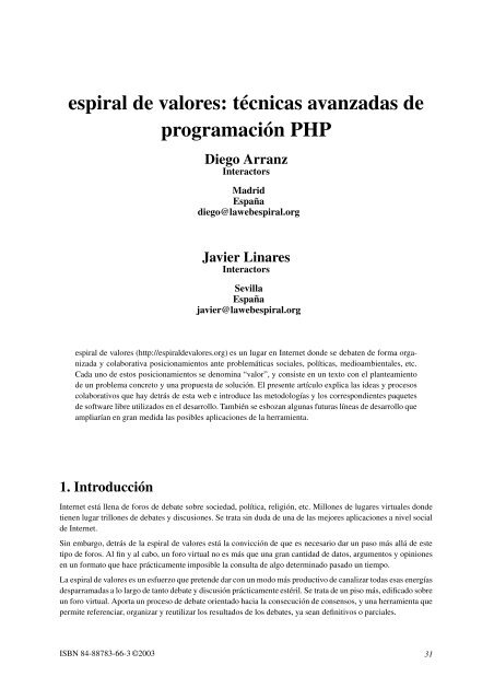 técnicas avanzadas de programación PHP - SourceForge