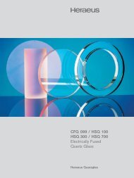 Quartz Glass Tubes - Heraeus Quarzglas