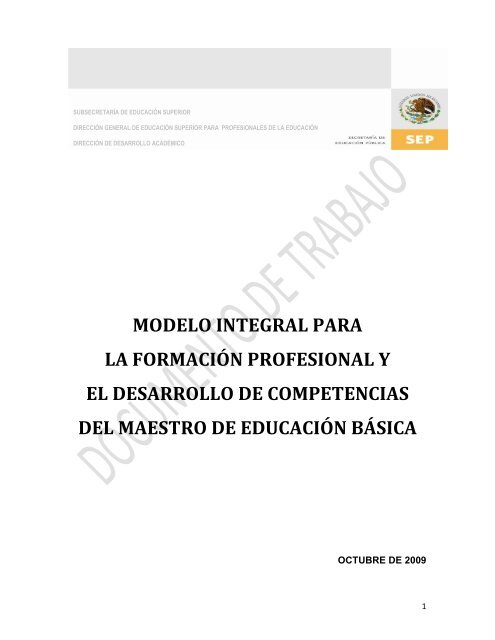 Modelo Integral para la Formación Profesional y el Desarrollo de ...