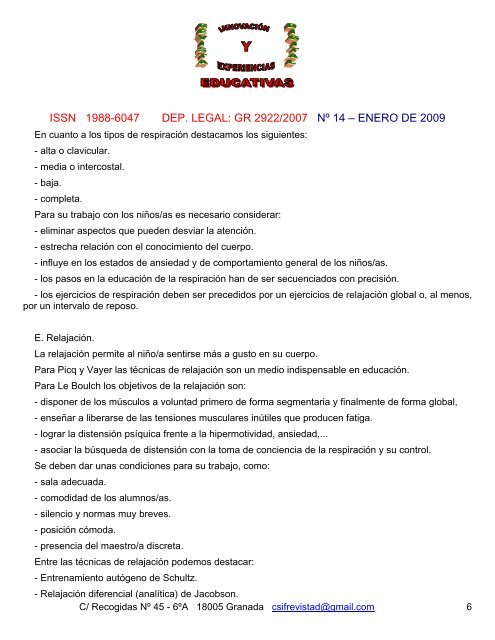 El Esquema Corporal En Niños Y Niñas Csi F