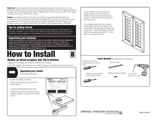 How to Install - Springs Window Fashions