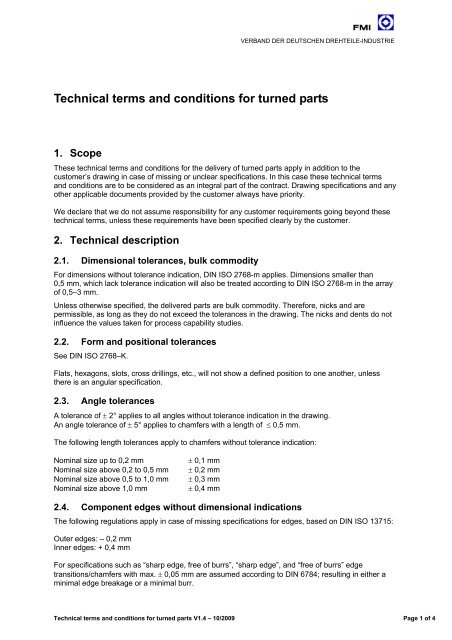 Technical terms and conditions for turned parts - Hacker ...