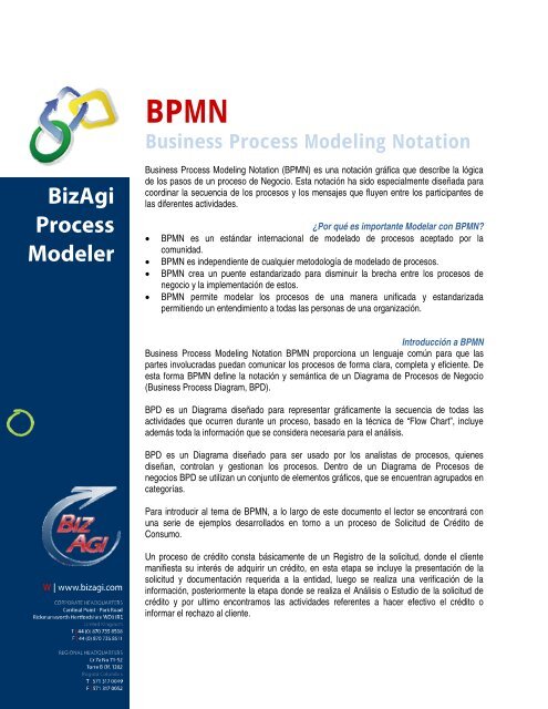 BPMN (Business Process Modeling Notation –BPMN-) - BizAgi