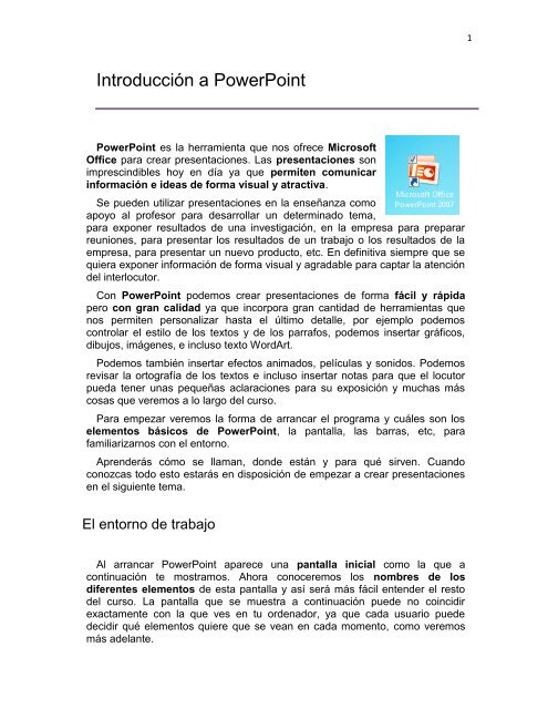 Introducción a PowerPoint