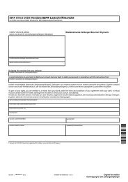 Formular SEPA-Lastschriftmandat