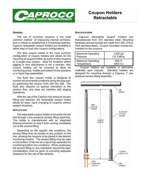 Coupon Holders Retractable - Caproco