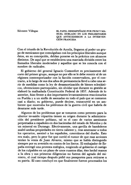 Con el triunfo de la Revolución de Ayutla, llegaron al poder un gru ...