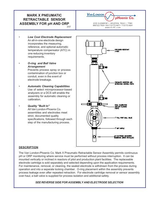 MARK X PNEUMATIC RETRACTABLE SENSOR ASSEMBLY FOR ...