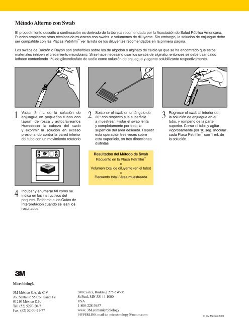 Hisopos Quick Swab - CHEMICAL CENTER
