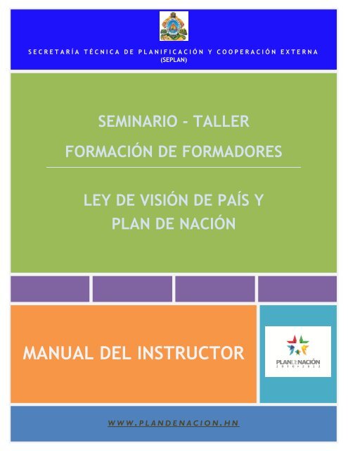 Manual del Instructor Formación de Formadores.pdf - Seplan