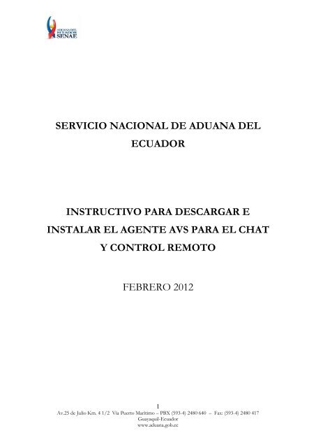 Instructivo para la entrega de información y notificación de ...