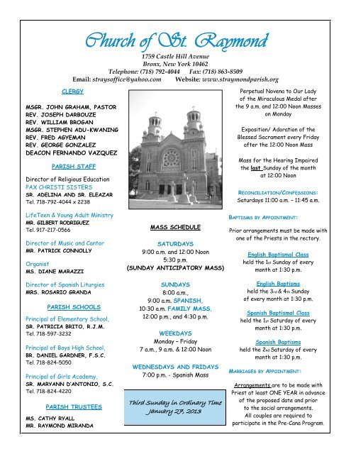 Church of St. Raymond - Church of Saint Raymond