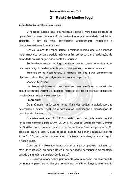 Exemplo De Relatorio Medico