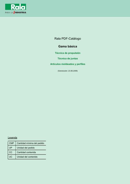 Rala PDF-Catálogo Gama básica - Rala GmbH & Co.