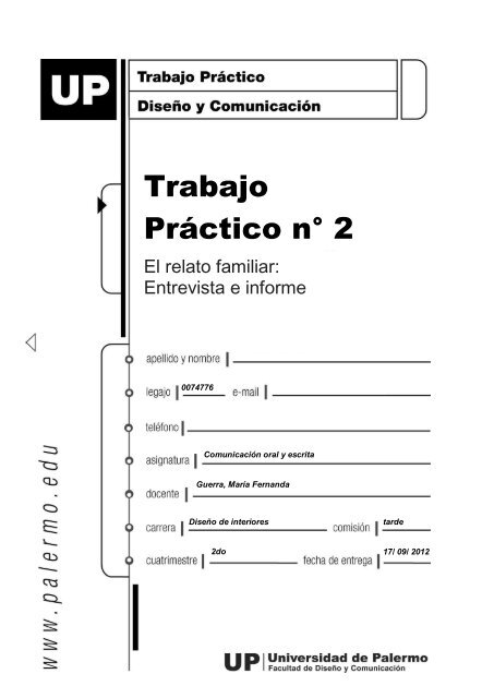 Trabajo Práctico n° 2 Trabajo Práctico n° 2
