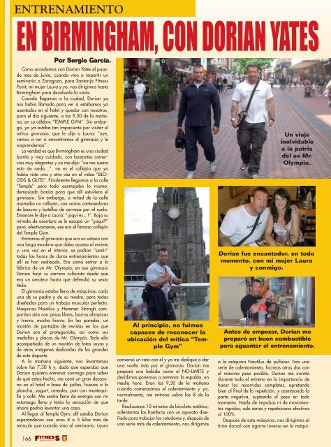 EN BIRMINGHAM, CON DORIAN YATES - Sergiomuscle.com