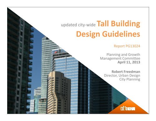 Tall Building Design Guidelines