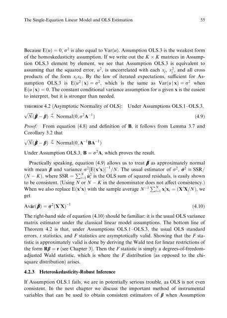 The Single Equation Linea