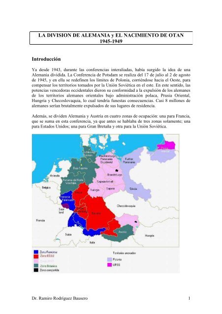 Guia de clase - La division de Alemania y la creacion de la OTAN