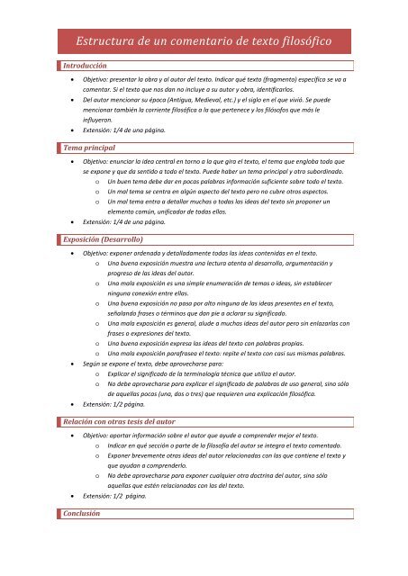 Estructura de un comentario de texto filosófico.pdf Estructura de un comentario de texto filosófico.pdf