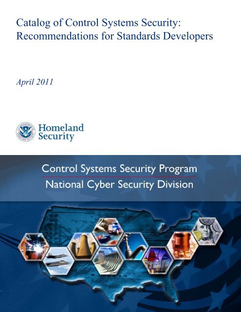Catalog of Control Systems Security: Recommendations for Standards ...