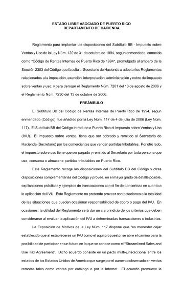 Estado Libre Asociado De Puerto Rico - creditoleilu