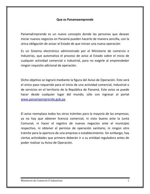 Que es Panamaemprende