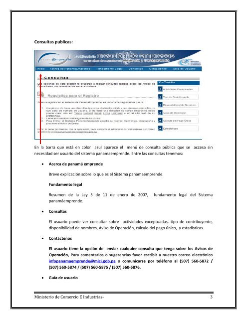 Consultas publicas: En la